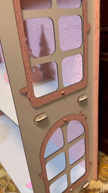 Кукольный дом и мебель для Барби (цвет: Бело-розовый) С Озон. Обзор