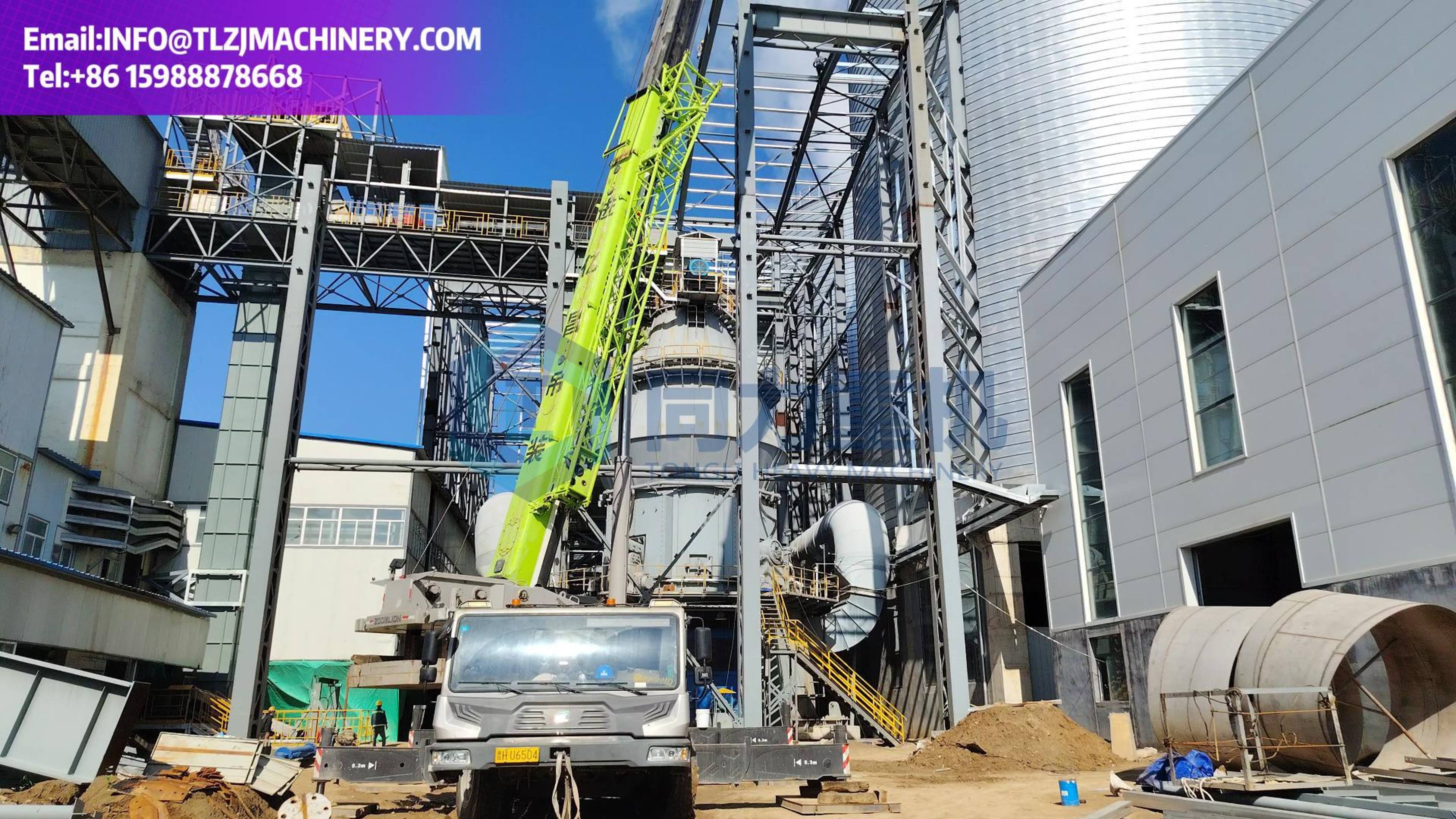 Вертикальная валковая мельница LM 56.4 производительностью 500-800 тонн в час. Дробление, измельчени