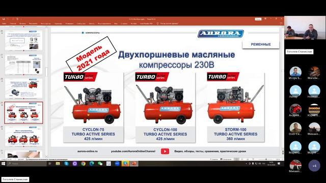 Вебинар компрессоры Аврора 18.12.2024