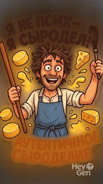 СУМАШЕДШИЙ СЫРОДЕЛ. ЭТО ПРО ВАС?