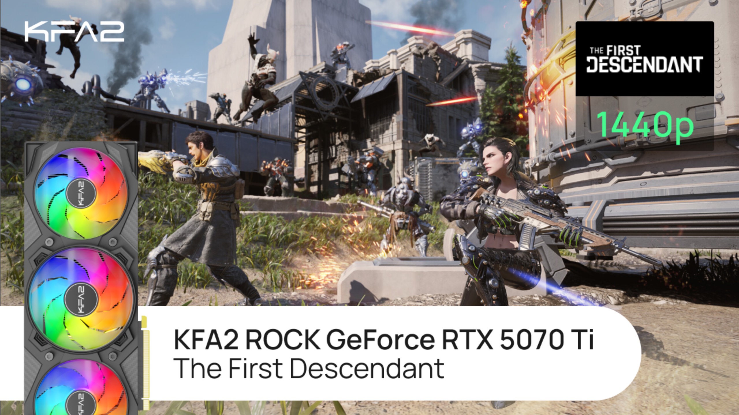 Тест видеокарты KFA2 ROCK GeForce RTX 5070 Ti |The First Descendant | 1440p (2K) разрешение
