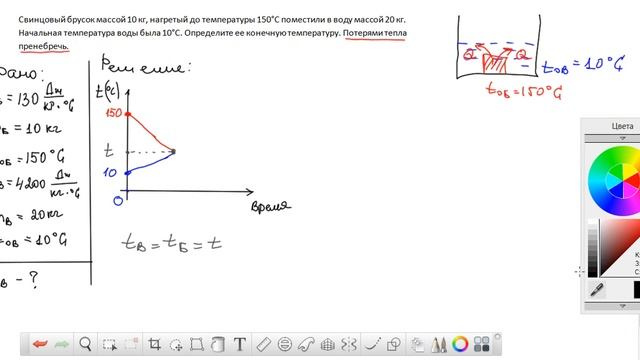 Уравнение теплового баланса. Аудитория 8 класс