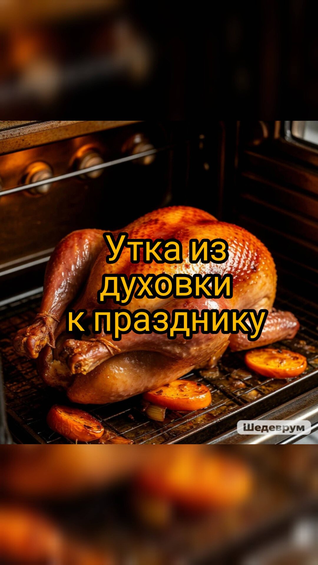 Утка на праздник в духовке.
