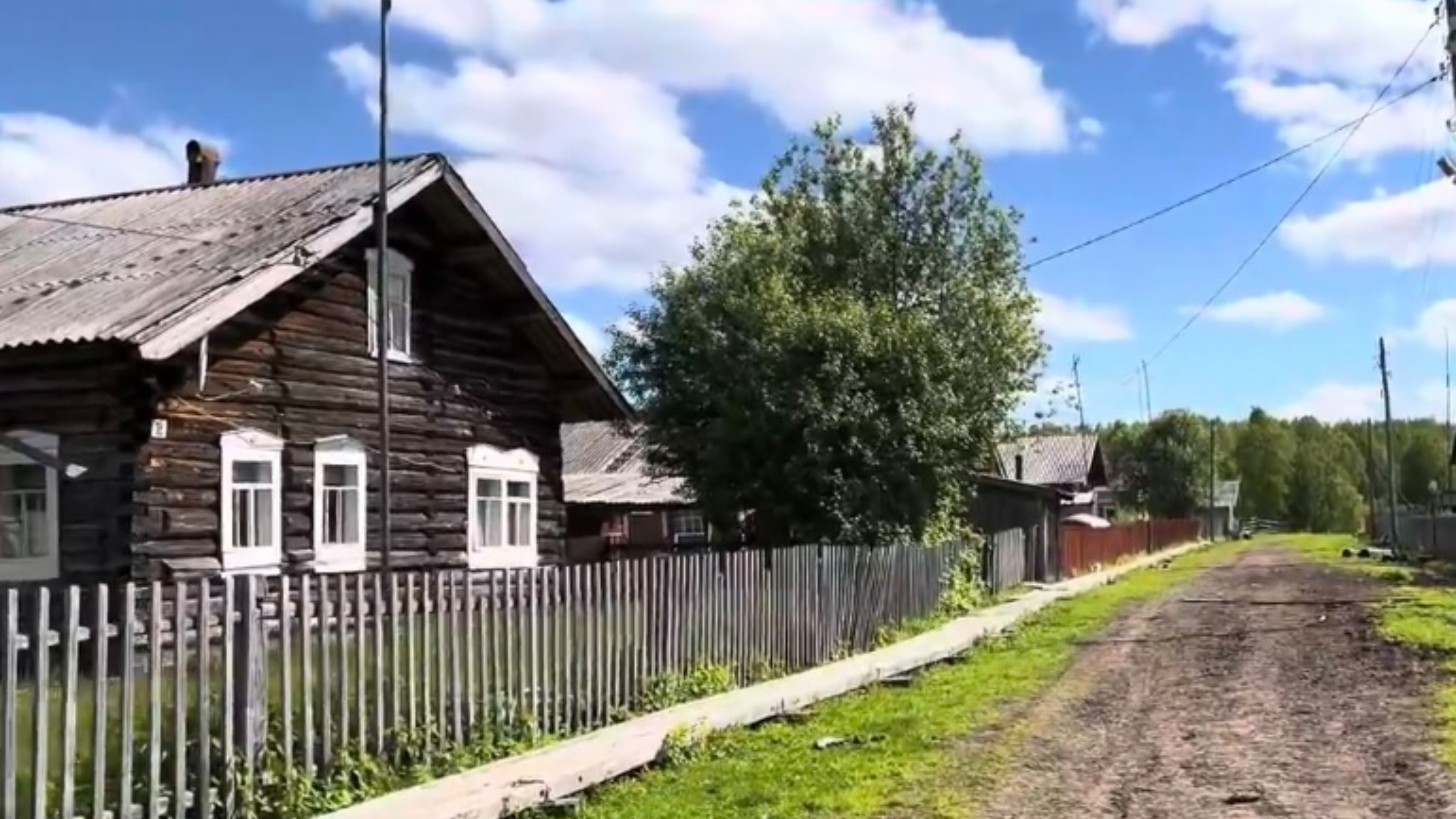 Таежная деревня в северной глубинке без дорог. Жизнь в тайге.