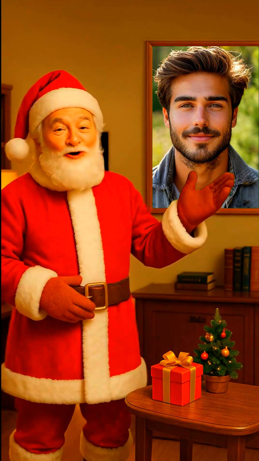 Видео поздравление от деда мороза с новым годом от дочки папе