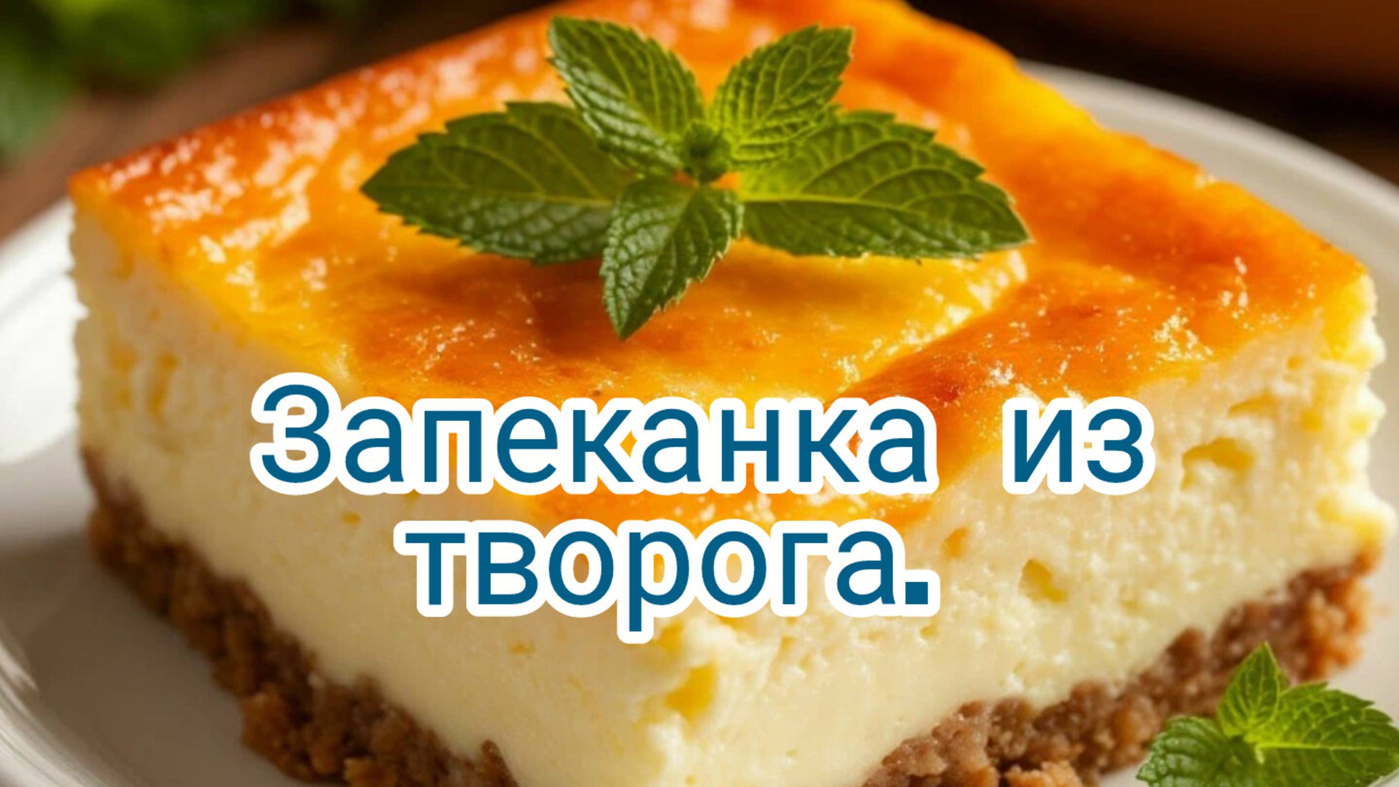 Как приготовить творожную запеканку.