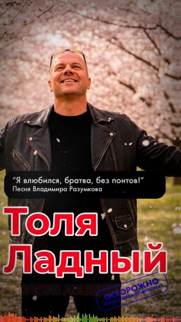 💘 Толя Ладный — Я влюбился, братва, без понтов! 💘 Стихи Владимира Разумкова.