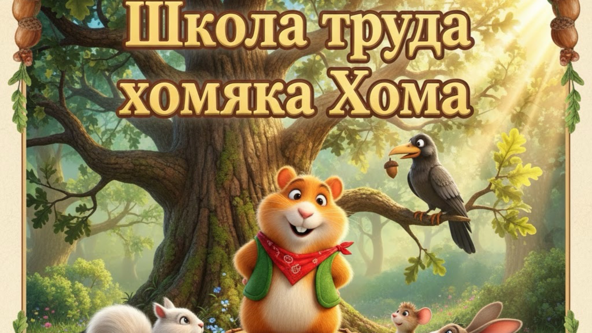 Школа труда хотяка Хомы. Сказка. Автор Е.Клюева