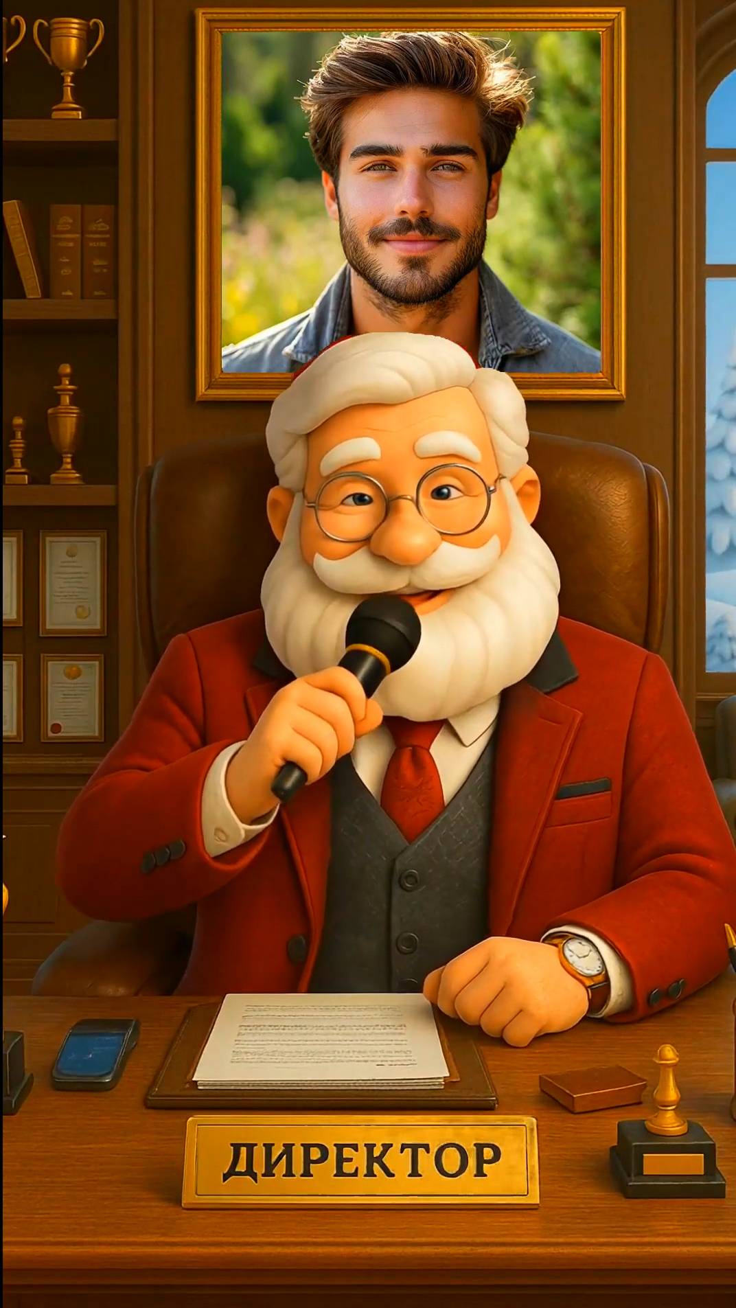 Видео поздравление от деда мороза с новым годом руководителю мужчине