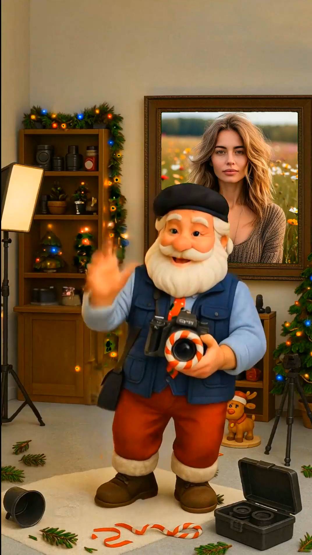 Видео поздравление от деда мороза с новым годом женщине фотографу