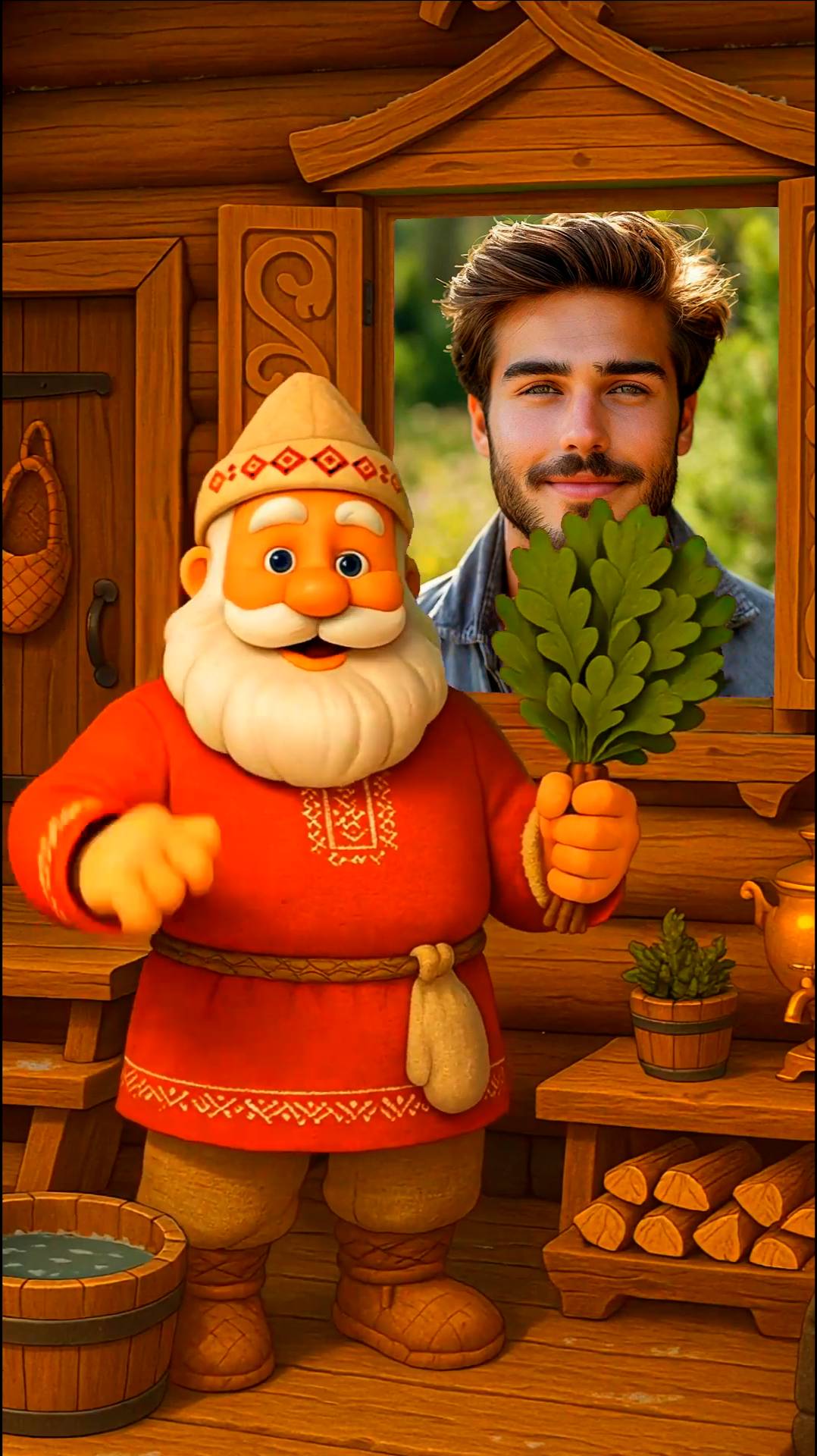 Видео поздравление от деда мороза с новым годом мужчине банщику