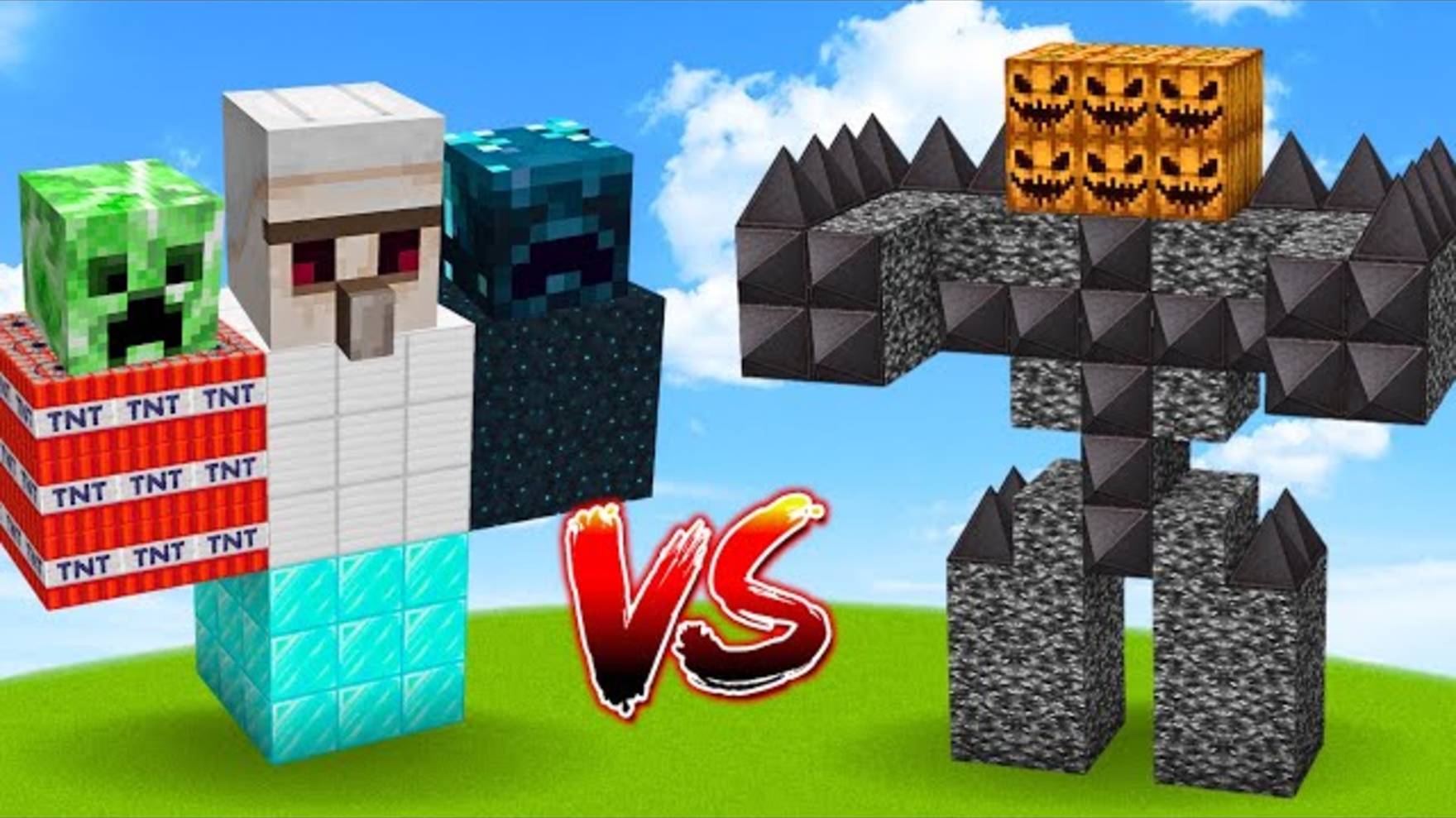 ⭐ ️ АЛЬФА - МУТАНТ ГОЛЕМ ИЗ КОРЕННОЙ ПОРОДЫ ПРОТИВ всех новых големов в битве в Майнкрафте