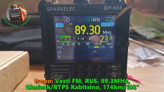 07.09.2025 08:25UTC, [test, tropo], Сравнение: TEF 6686 синий и DP-666+LNA, Вести ФМ, Обнинск, 174км