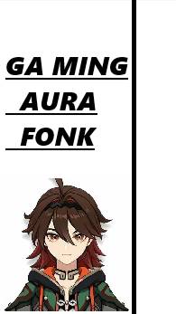 GA MING AURA FONK! #геншин #Genshin Impact #эдит #Ga Ming #Ка Мин #фонк #Aura