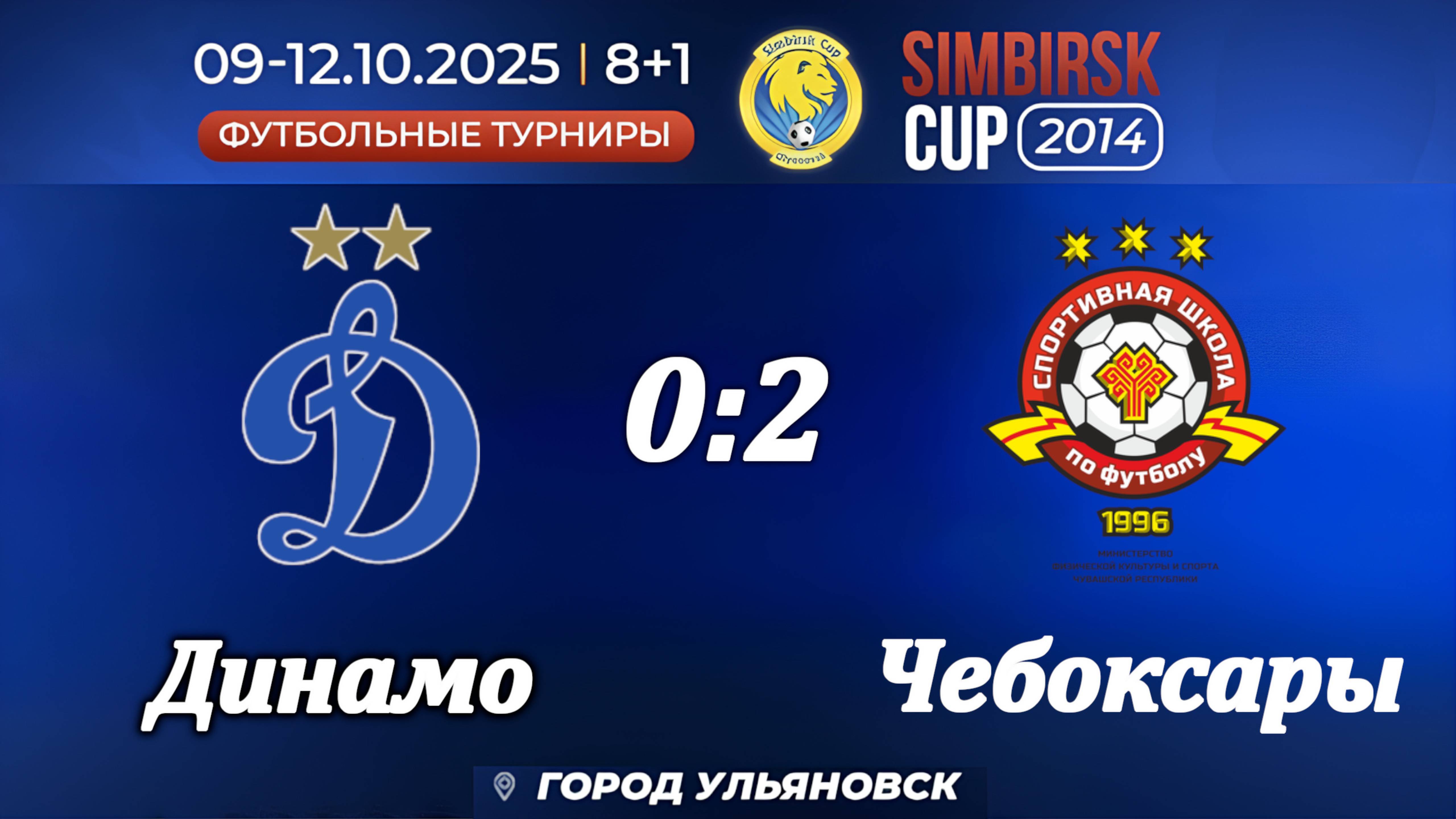 Динамо 2014 (Ульяновск) - СШ Чебоксары (Чебоксары). (0:2)