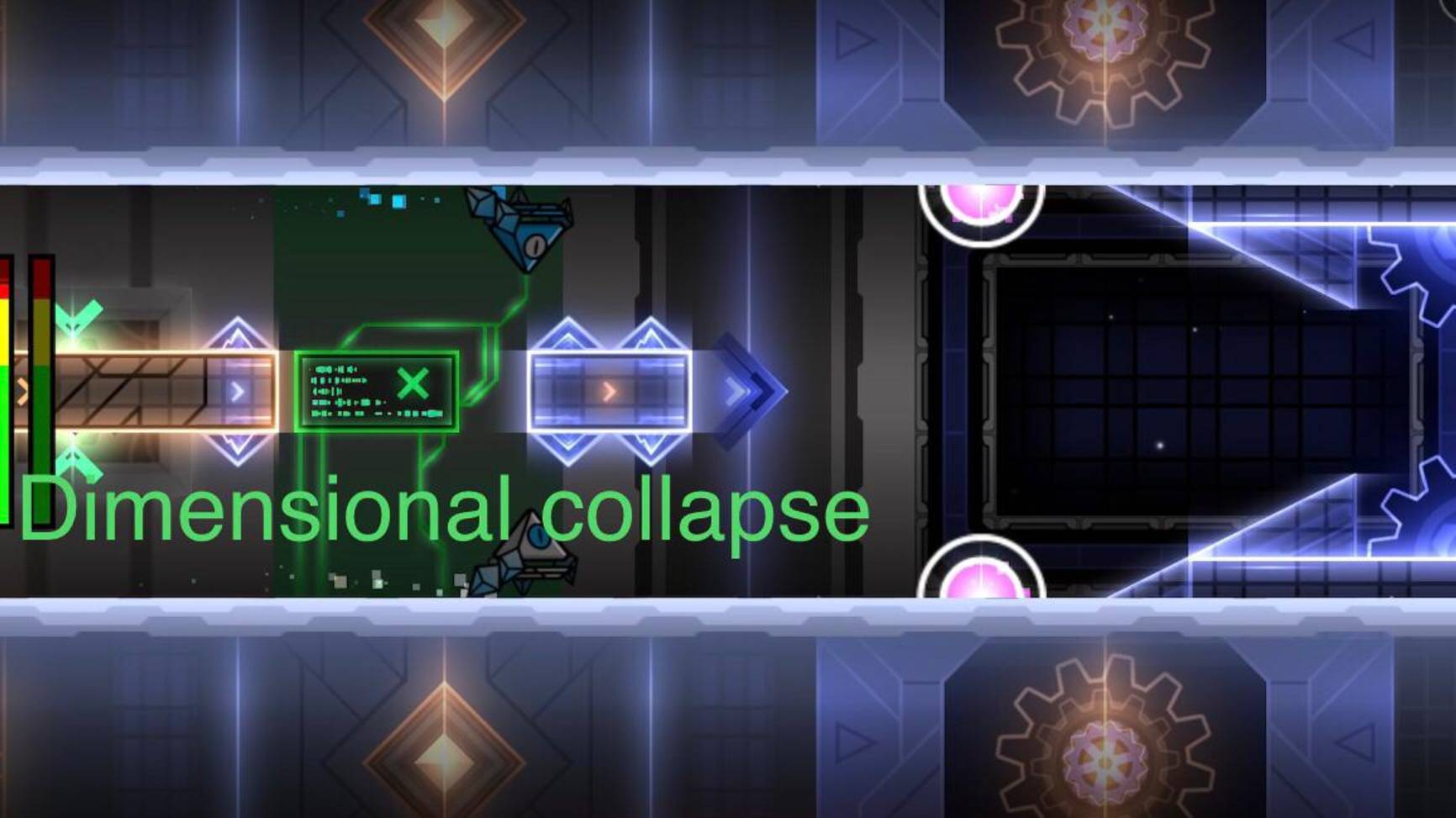 Dimensional collapse (without coins) | geometry dash