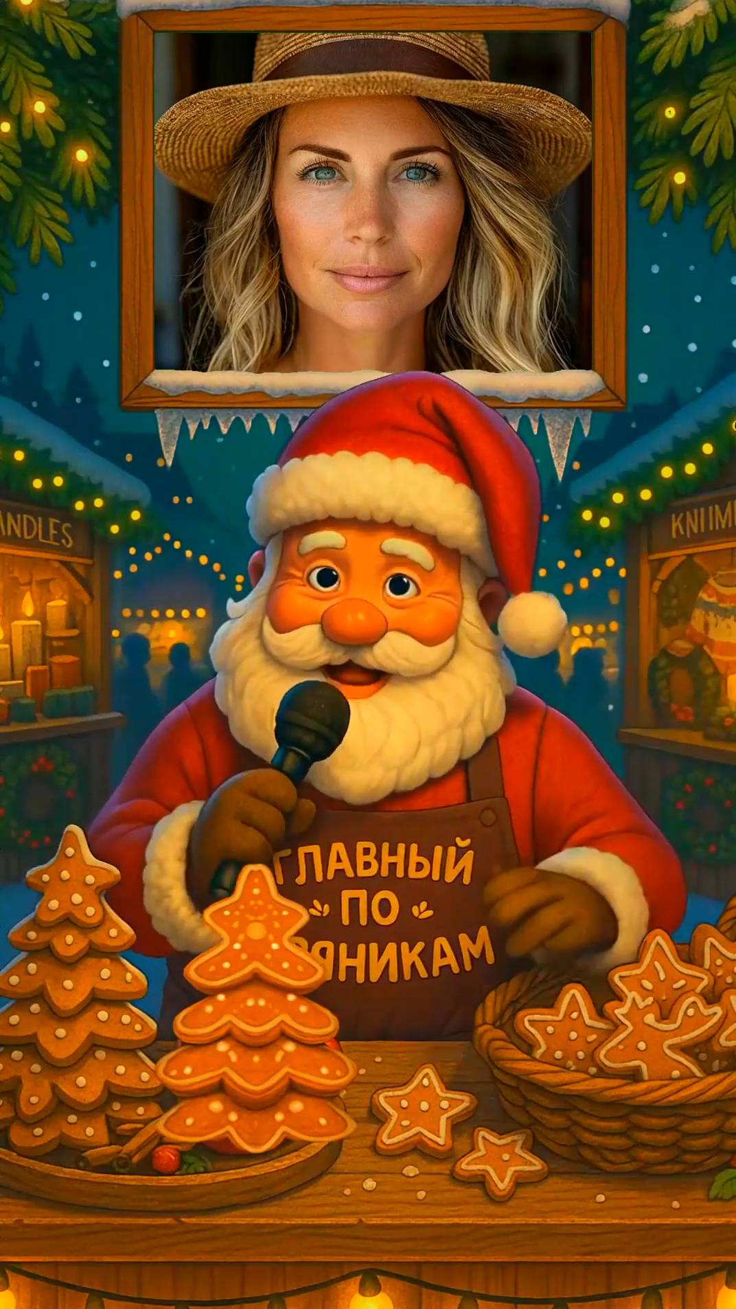 Видео поздравление от деда мороза с новым годом от подруги к подруге