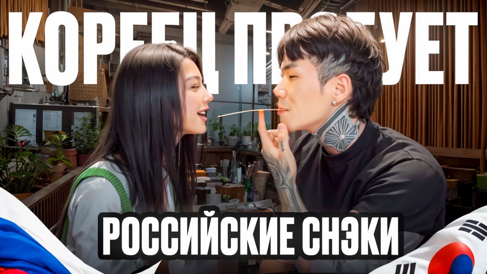 КОРЕЕЦ ПРОБУЕТ РУССКИЕ СНЭКИ