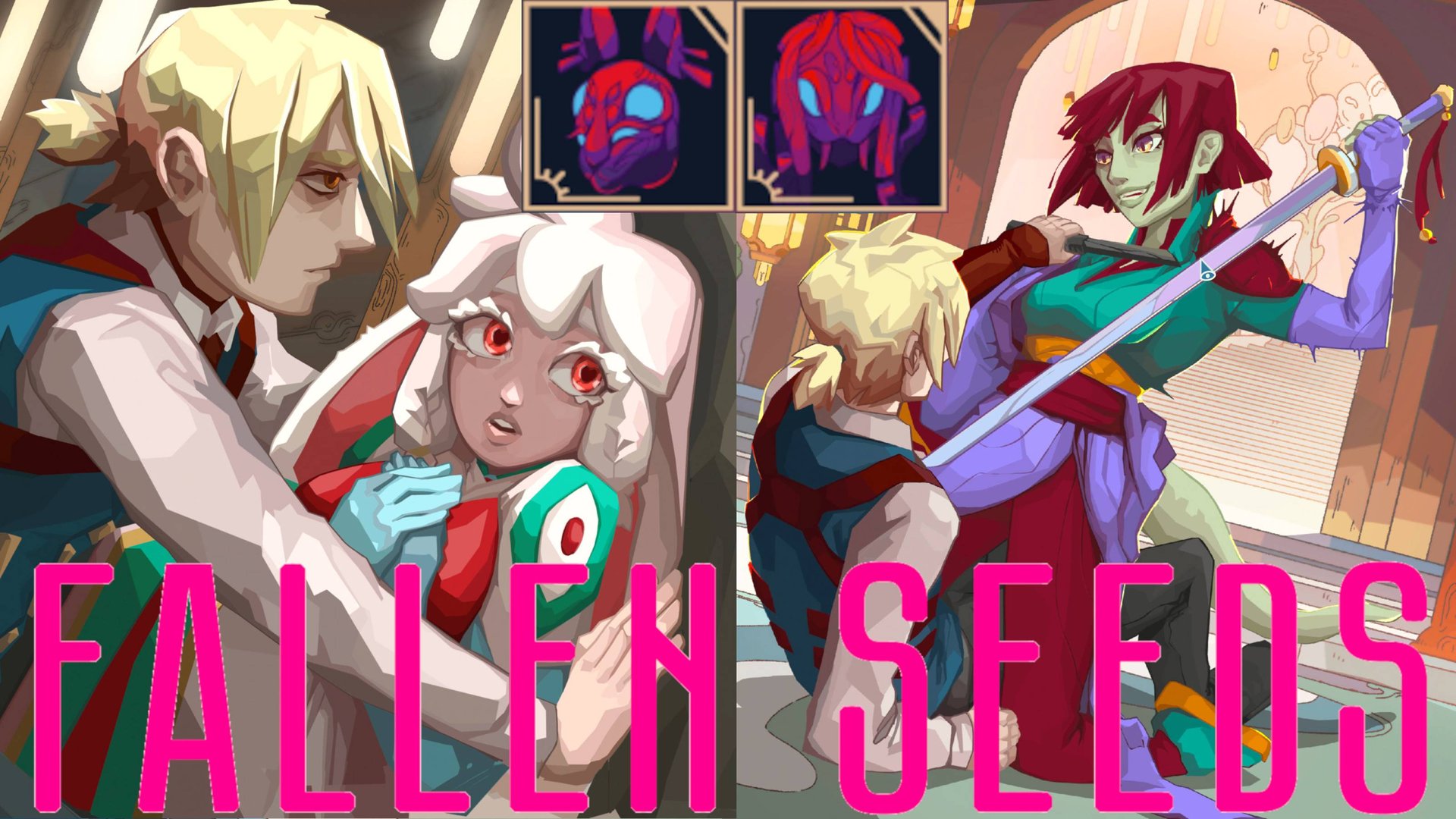 08 - Fallen Seeds - Руты Офелии и Каи - 2 Финала (Фантастическая Визуальная новелла)