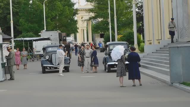 Съёмки сериала «Любовь Советского Союза» на ВДНХ