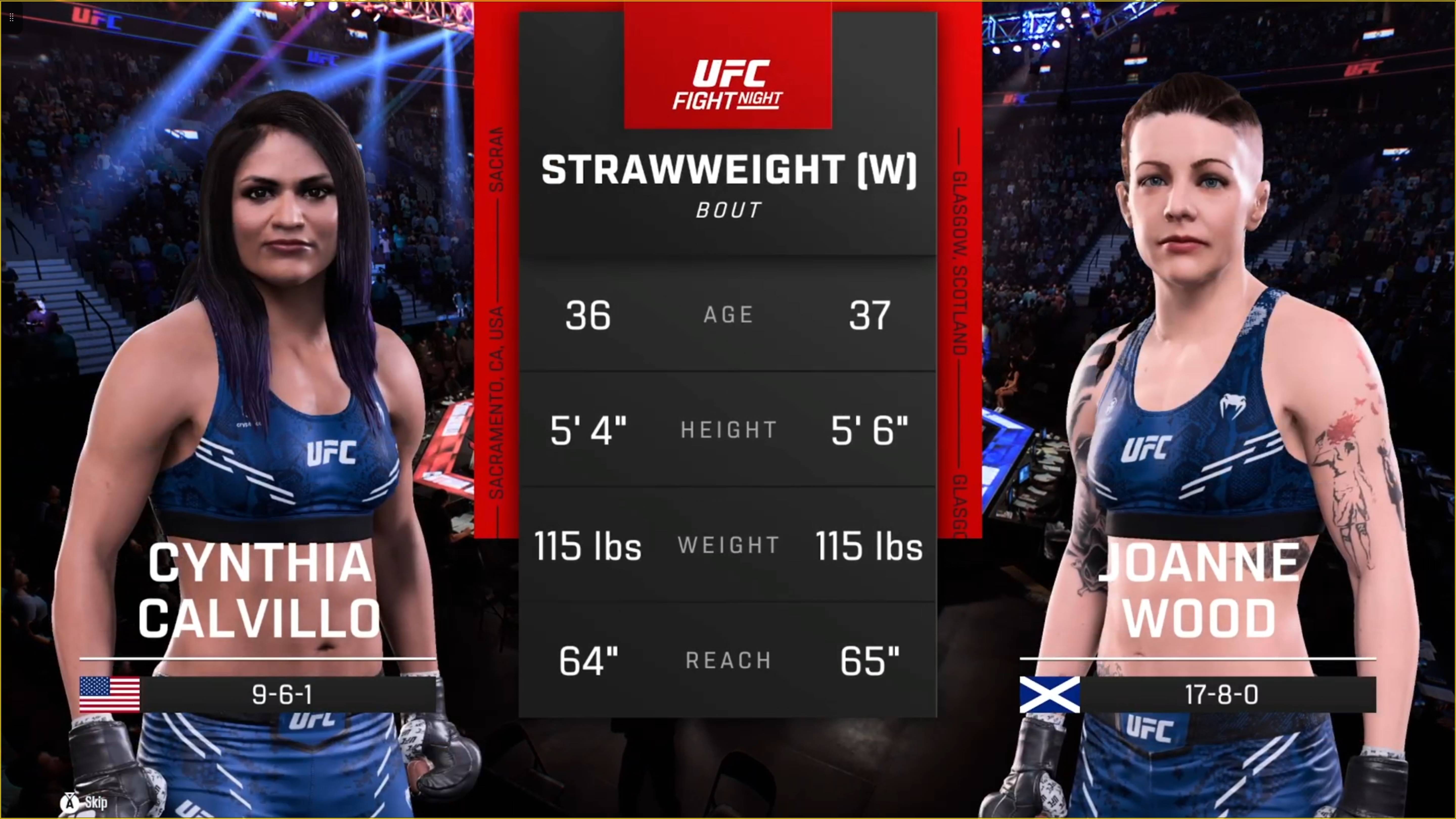 UFC 5 woman Strawweight Cynthia Calvillo (США) - Joanne Wood (Шотландия)