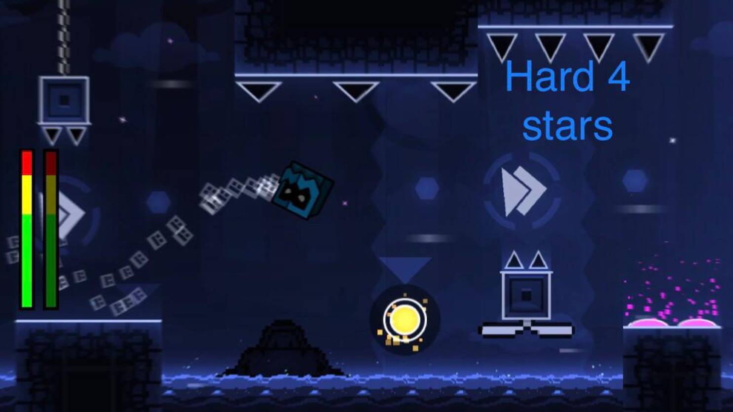 Hard 4 stars (without coins) | geometry dash