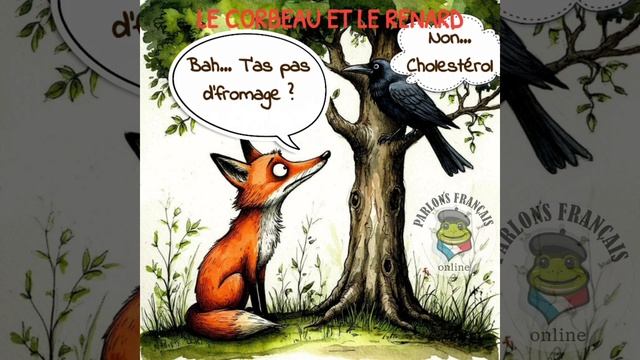 Басня "Ворона и лисица", современная версия: ворона следит за своим здоровьем. А как же лиса?