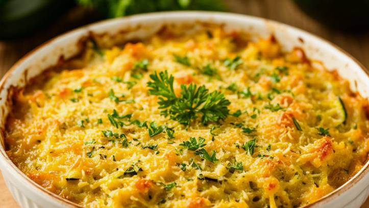 Запеканка из кабачка.