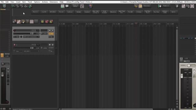 Reaper_ Как добавить vst кнопку на тулбар