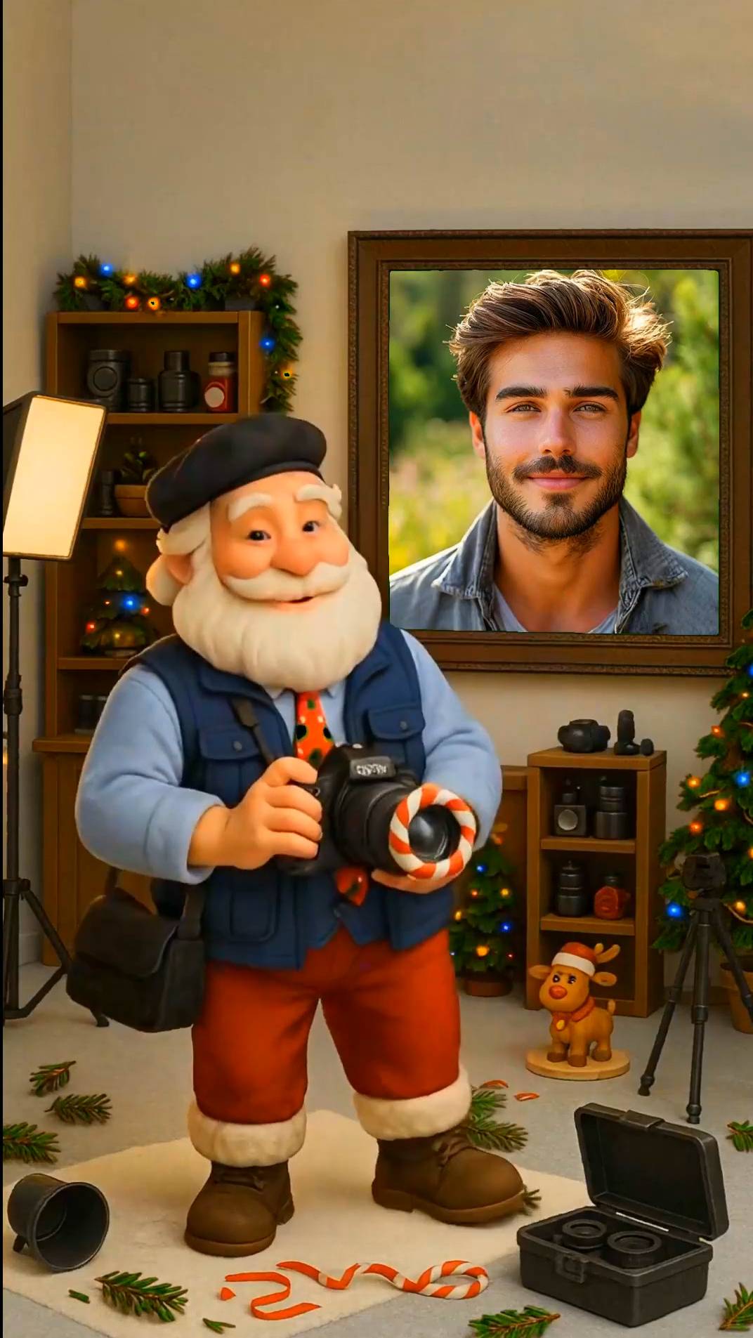 Видео поздравление от деда мороза с новым годом мужчине фотографу