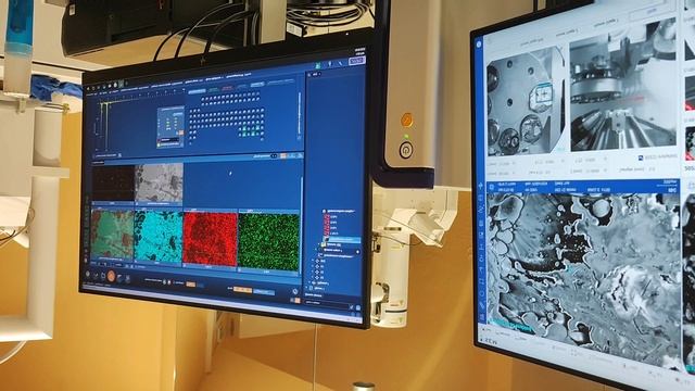 Обсуждение фотографии с электронного микроскопа