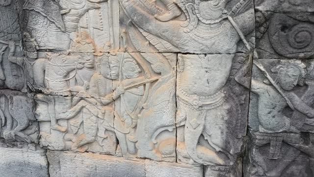 Камбоджа. Храм "Байон".  Ангкор Ват Археологический парк.