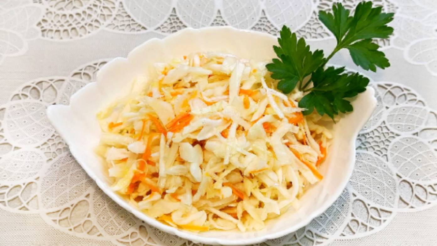 Маринованная КАПУСТА "Пятиминутка"! Вкусная и хрустящая! Пошаговый рецепт!