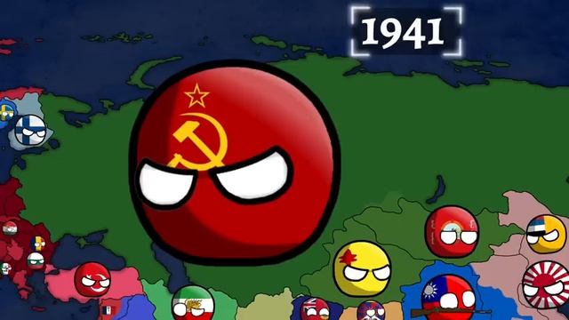 History of Russia and Its Neighbours(1900-2022) Countryballs