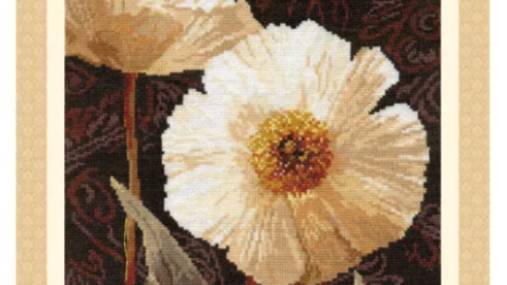 Отшив проекта набора Алиса "Белые цветы .Открытые свету" отчет 5