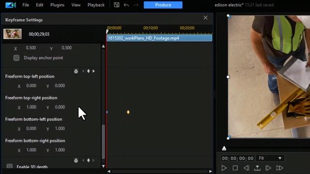 PowerDirector 21..- Использование элементов управления произвольной формы