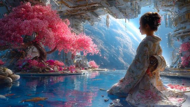 The Last Sakura ｜ Meditative Sci Fi Soundscape for the Soul ｜ 2 hours