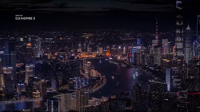 Шанхай с дрона, промо-видео от производителя дронов Мавик