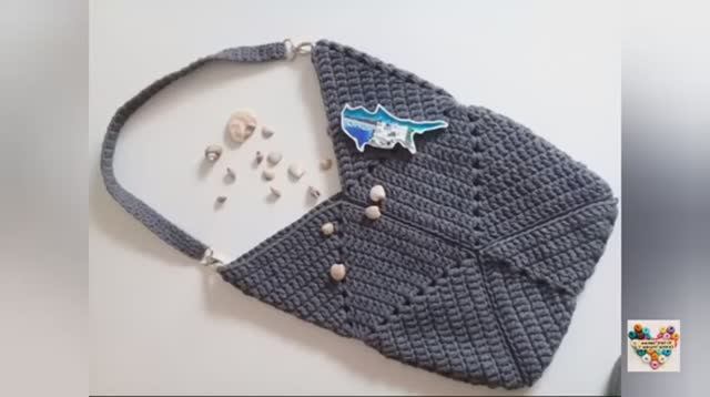 Вяжем летнюю сумку крючком за 1 день!!! 🎆 часть 3. Вяжем ручку к сумке.