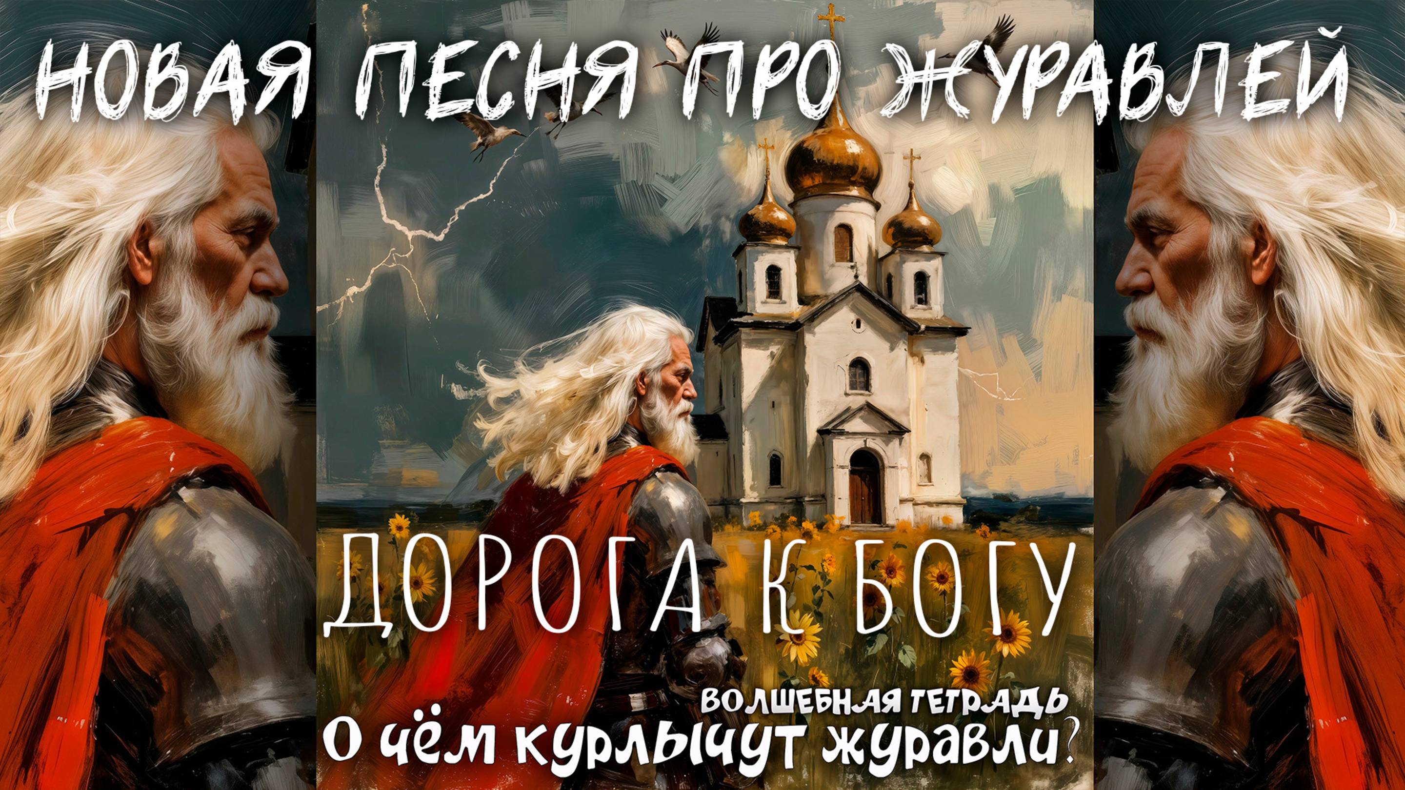 Волшебная тетрадь. "О чём курлычут журавли?" Новая песня про журавлей,  дорогу к Богу, смысл жизни.