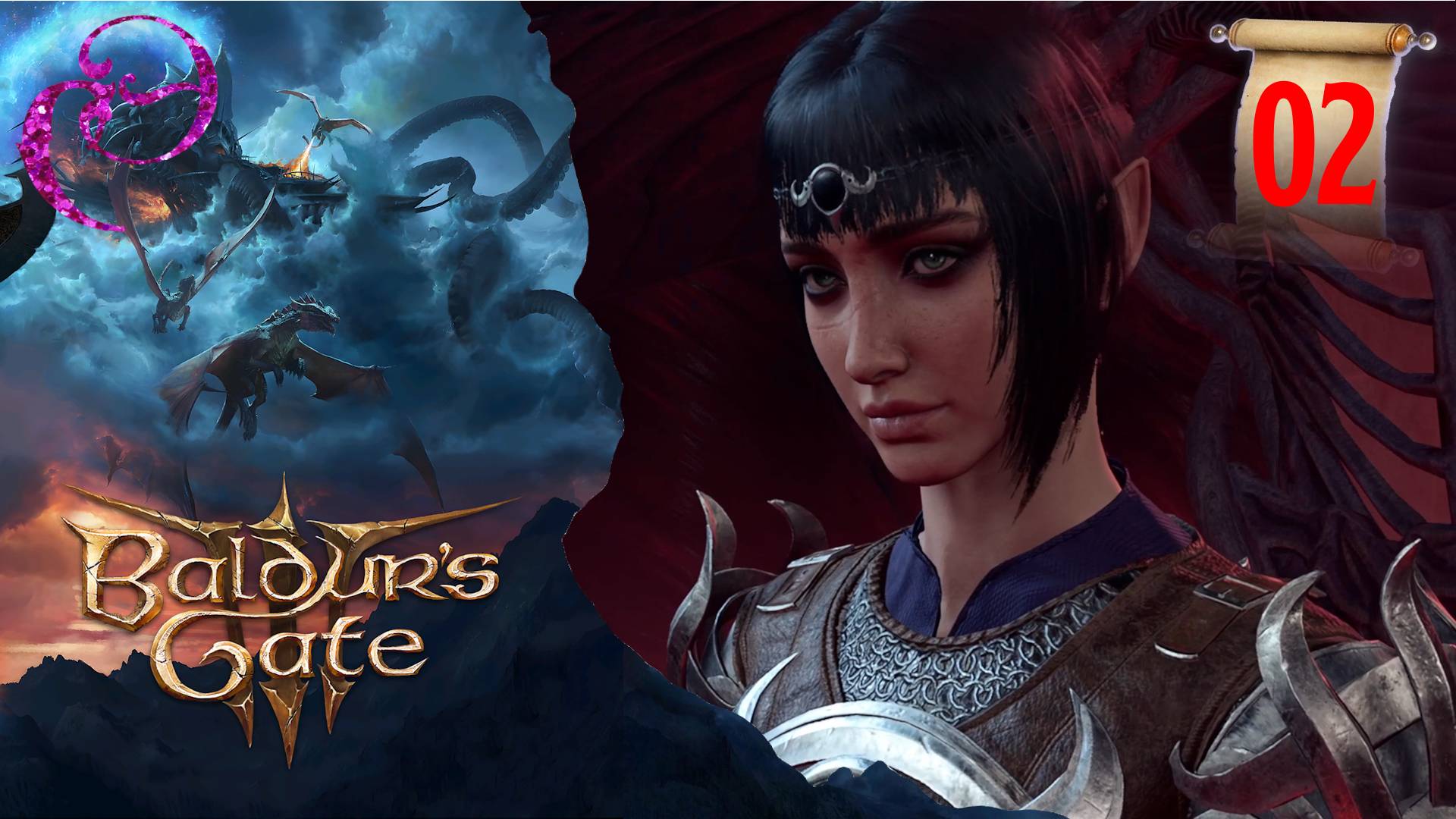 Baldur's Gate 3 (16+) + Моды 👑 #02 ПОБЕГ С НАУТИЛОИДА. КОЛОНИЯ - Прохождение