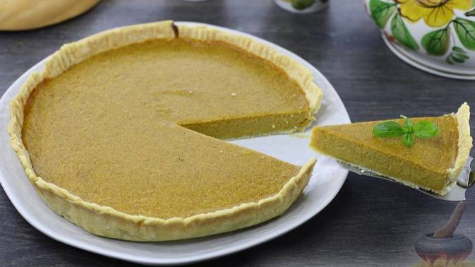 Осенняя классика. ПЕСОЧНЫЙ ПИРОГ С ТЫКВОЙ И СГУЩЕНКОЙ