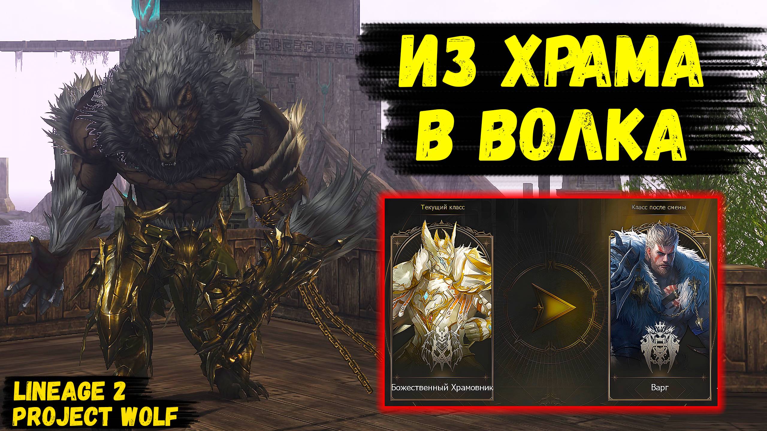 ИЗ ХРАМОВНИКА В ВОЛКА! Это ЛУЧШИЙ ФАРМЕР АДЕНЫ в будущем ПАТЧЕ в Lineage 2 Project Wolf?