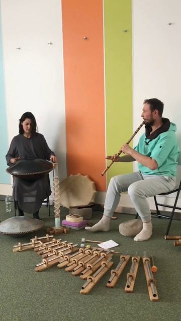 Ханг и флейта Сяо- "блики солнца на воде"