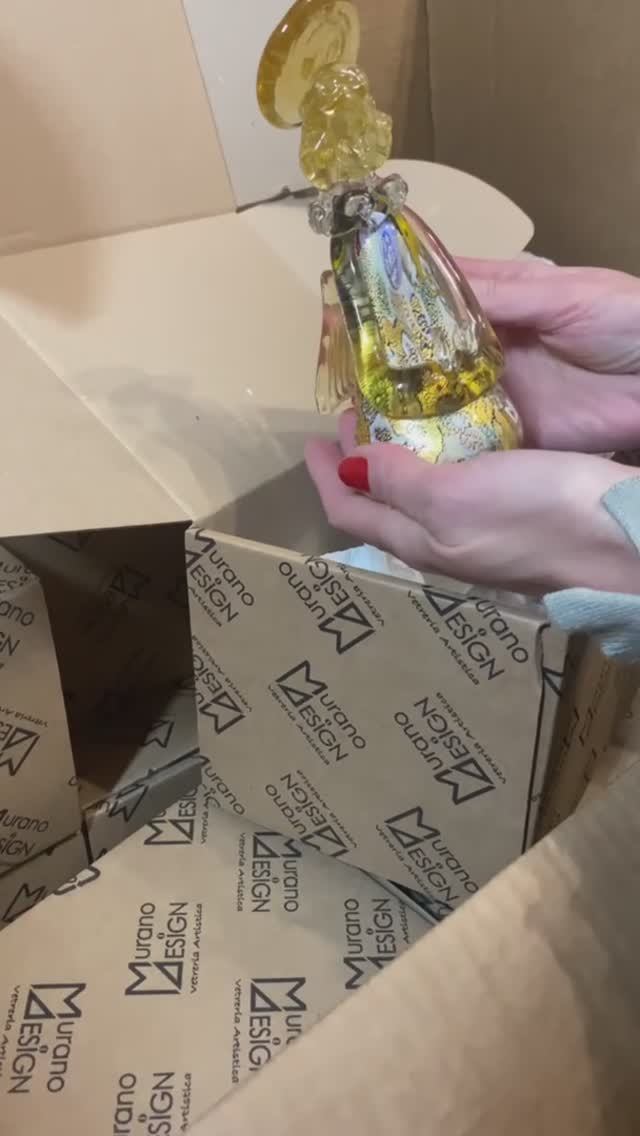 Фигурка Ангел из муранского стекла, распаковка нового поступления- Murano Club