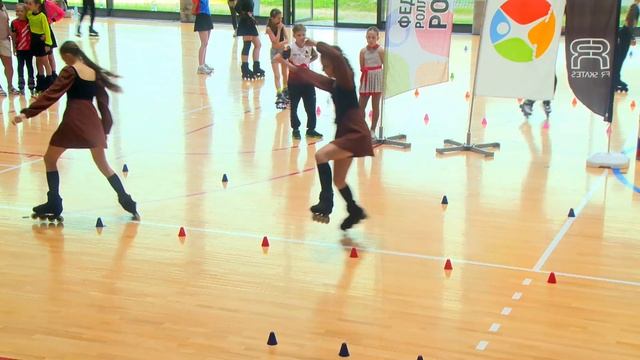 Лагута Анастасия и Устинова Ульяна. Парный фристайл. Чемпионат России по роллер спорту 2025