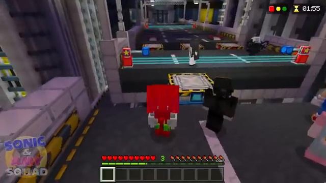 😱 Sonic in MINECRAFT!_  - Sonic _ Amy Squad Play MINECRAFT The HIVE!