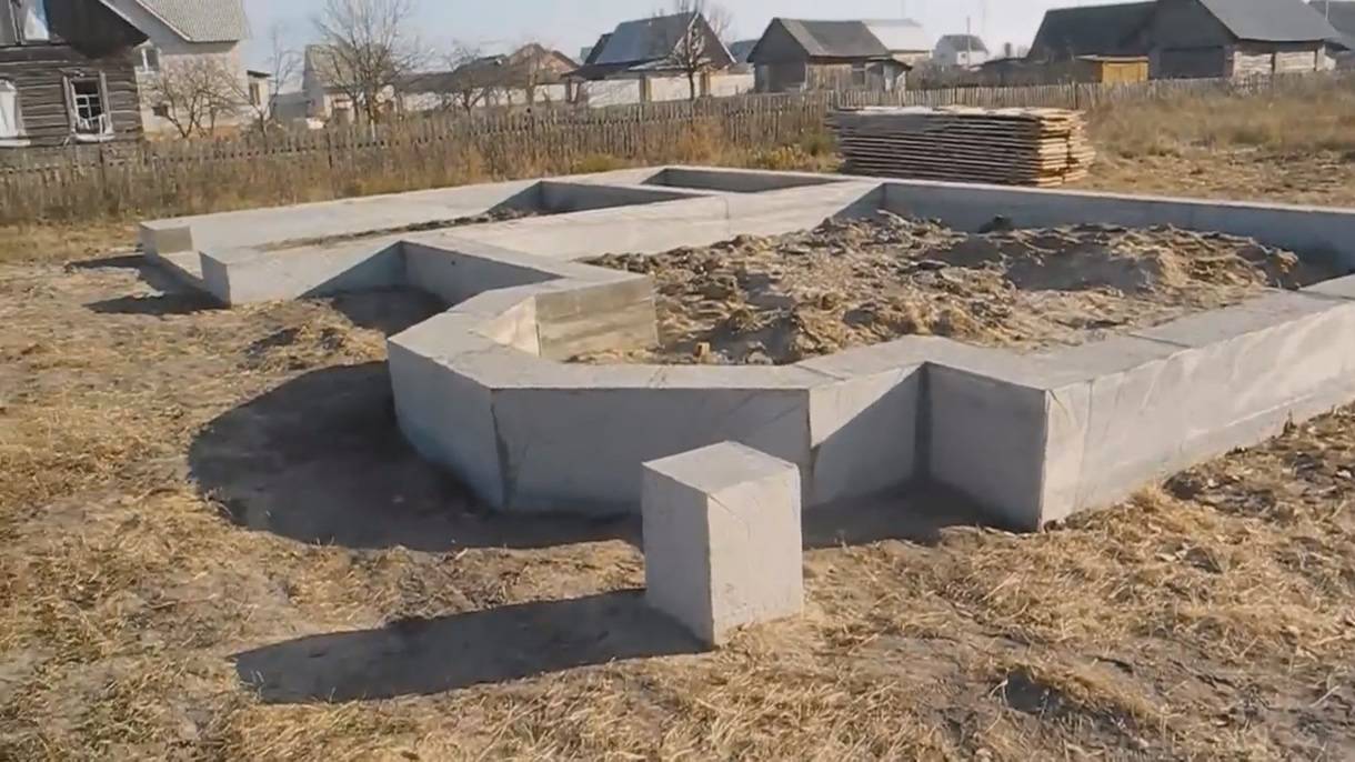 Мелкозаглубленный ленточный фундамент ч.13