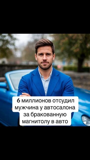 6 миллионов руб отсудил мужчина у автосалона за бракованную магнитолу в авто
