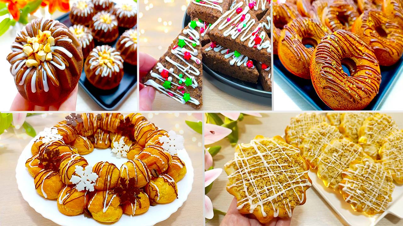 🔝Праздничные Угощения! 5 Вкуснейших Рецептов Десертов!